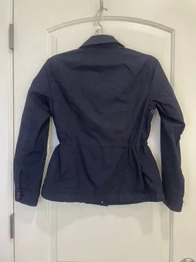 Talbots | Jackets & Coats | Talbots Navy Buttonfront Cinchwaist Utility ...